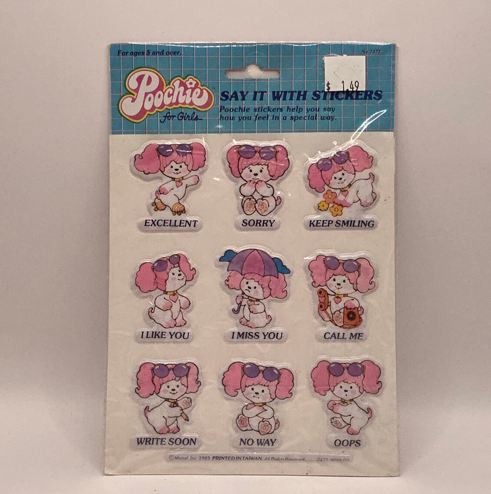 Poochie Puffy Stickers – Mema's Doll Shop